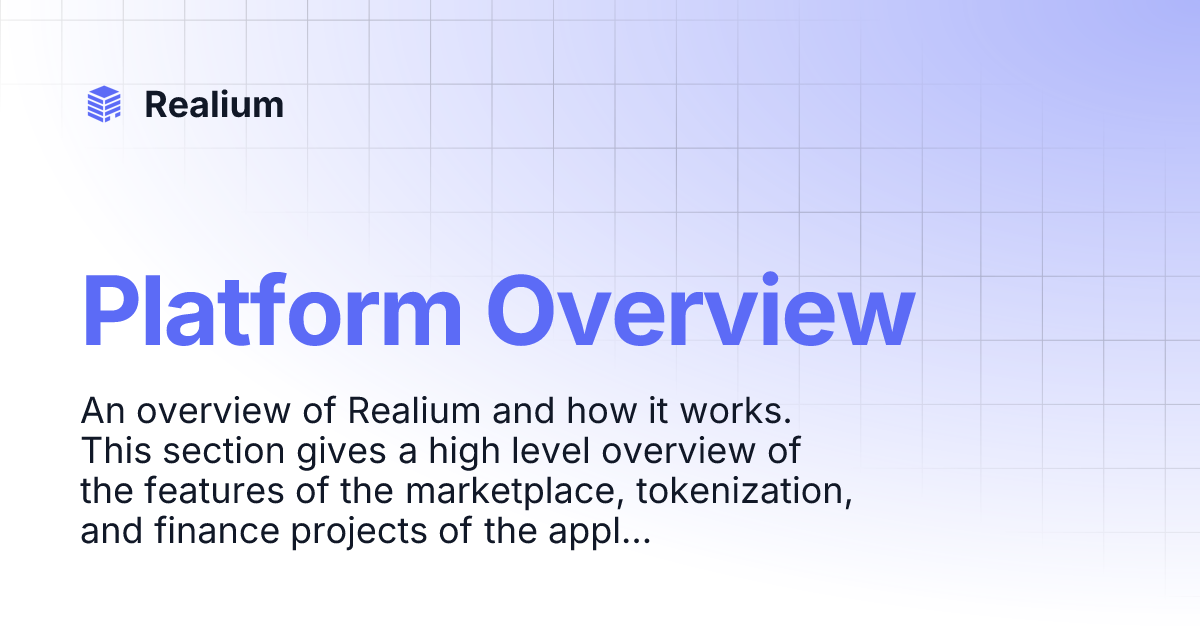 Platform Overview | Realium